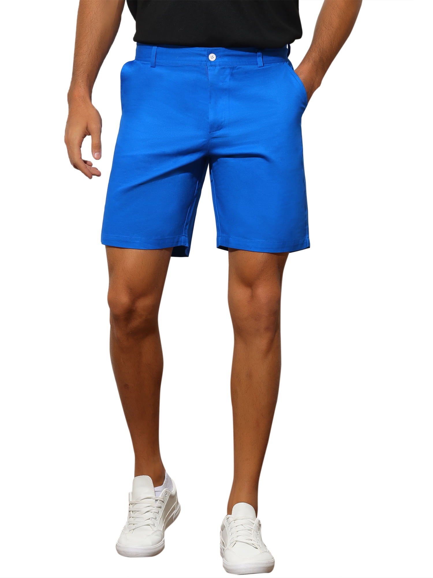 Lars Amadeus Dress Shorts for Men's Classic Fit Lightweight Flat Front ...