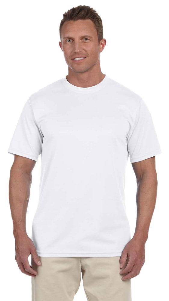 Augusta 790 100% Polyester Moisture-Wicking T-Shirt -White-4X-Large ...