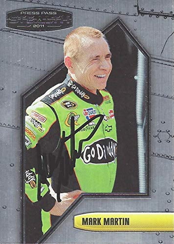 AUTOGRAPHED Mark Martin 2011 Press Pass Stealth Racing (#5 GoDaddy Team ...