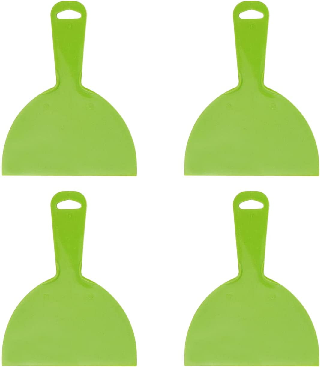 4 Pcs Putty Scraper 6 inch Putty Cutter Plastic Flexible Paint Scraper ...