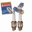 4 pc DENSO 3093 Standard U-Groove Spark Plugs for W22ES-U Ignition Wire ...