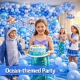 Light Blue Balloons Latex Balloons 100 Pack, 12 Inch Round Helium ...
