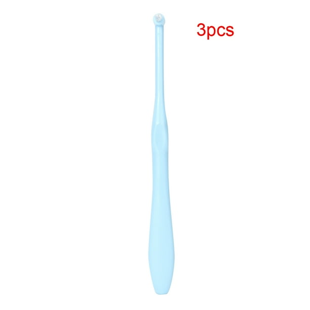 3Pcs Orthodontic Deep Cleaning Brush Soft Hair Teeth Stain Removal Tool ...