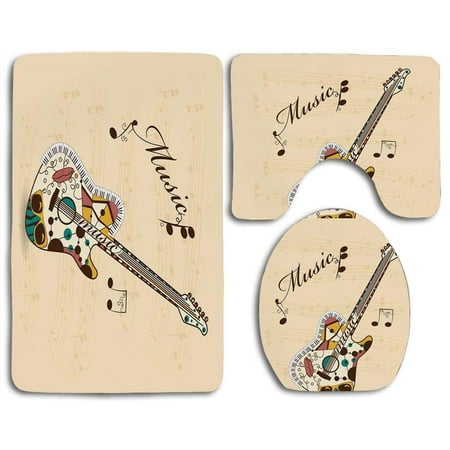 EREHome Guitar Abstract Funky Guitar Instrument Melody Musical Notes ...