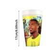 2026 New Soccer Star Print Reusable Drinking Cups, Game Day Sports Fan ...