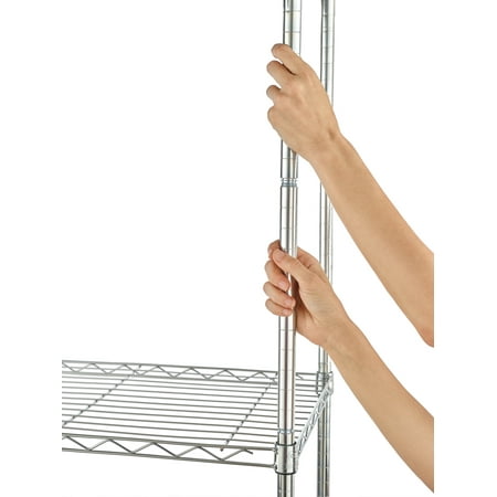 HSS Wire Shelving 12" Extension Pole, 1" Pole Diameter, 1.2 mm Pole ...