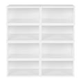 Niche Cubo Storage Set- Half Size Cubes- White Wood Grain - Walmart.com