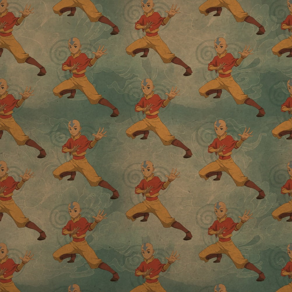 Avatar the Last Airbender Aang Premium Kraft Roll Gift Wrap Wrapping ...