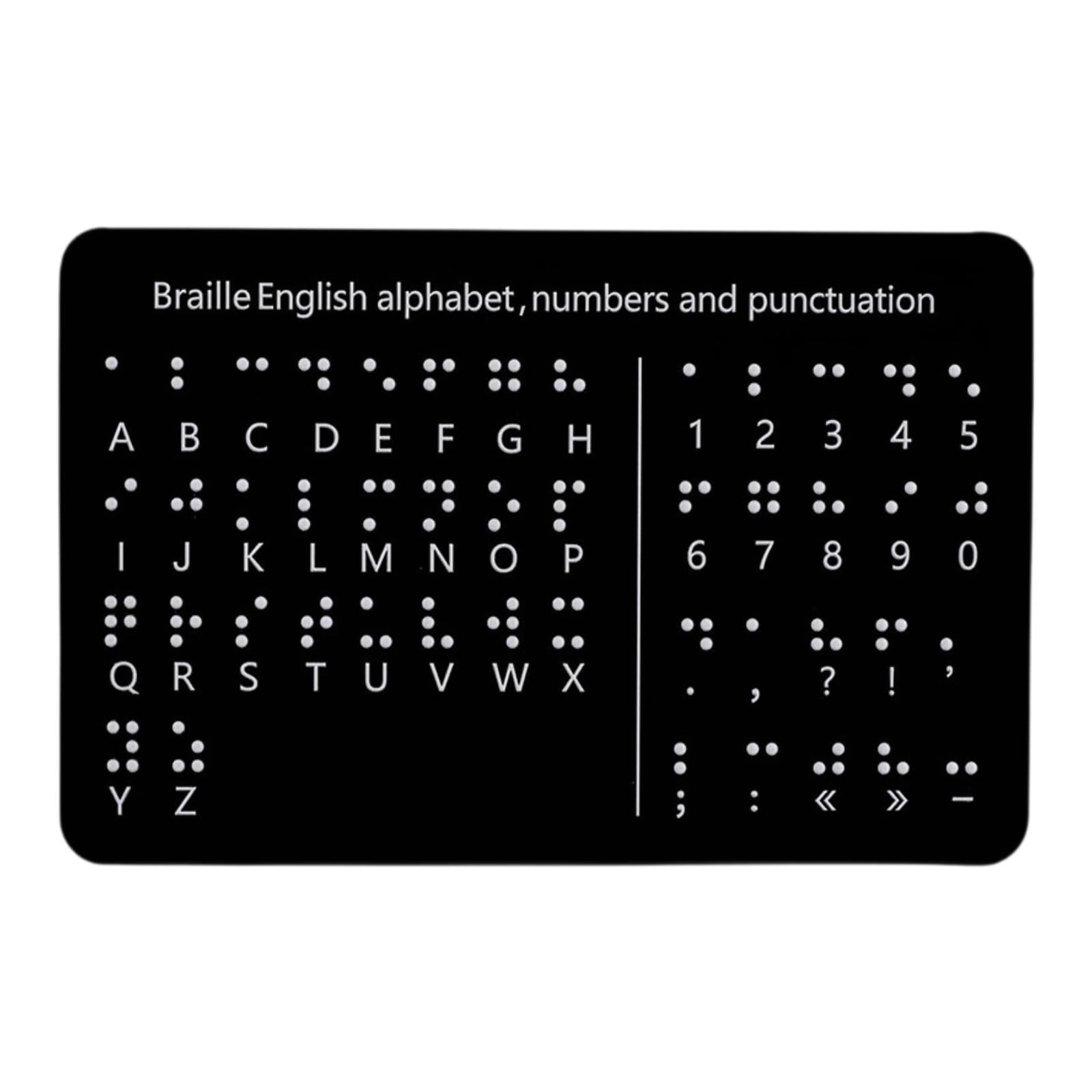 Braille Alphabet Board Herramienta educativa Ayuda de enseñanza Braille ...