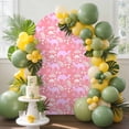 Pink Camels Arch Backdrop Cover 5 FT Date Coconut Trees Leaf Aloe Vera ...