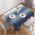 Abstract Gradient Blue Table Cloth 52x70in, Waterproof Rectangle ...