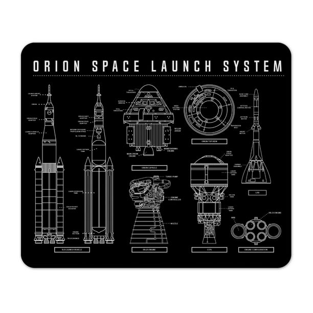 NASA Space Launch System Orion Mouse Pad 1/8 Thick - Walmart.com