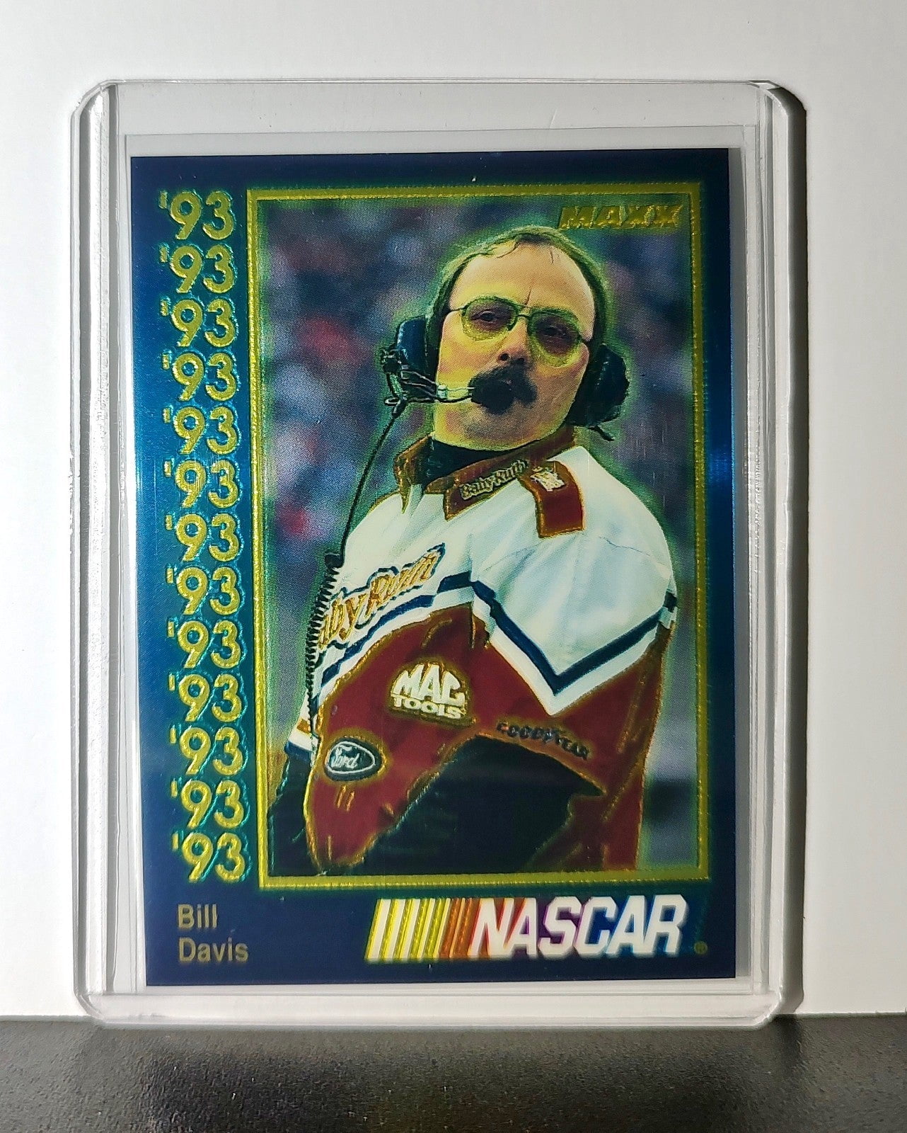 Bill Davis 1993 Maxx Premier Plus Racing #121 NASCAR Card Bill Davis ...