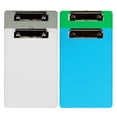 JAM Paper Small Plastic Clipboards with Low Profile Metal Clip, 6 x 9 ...