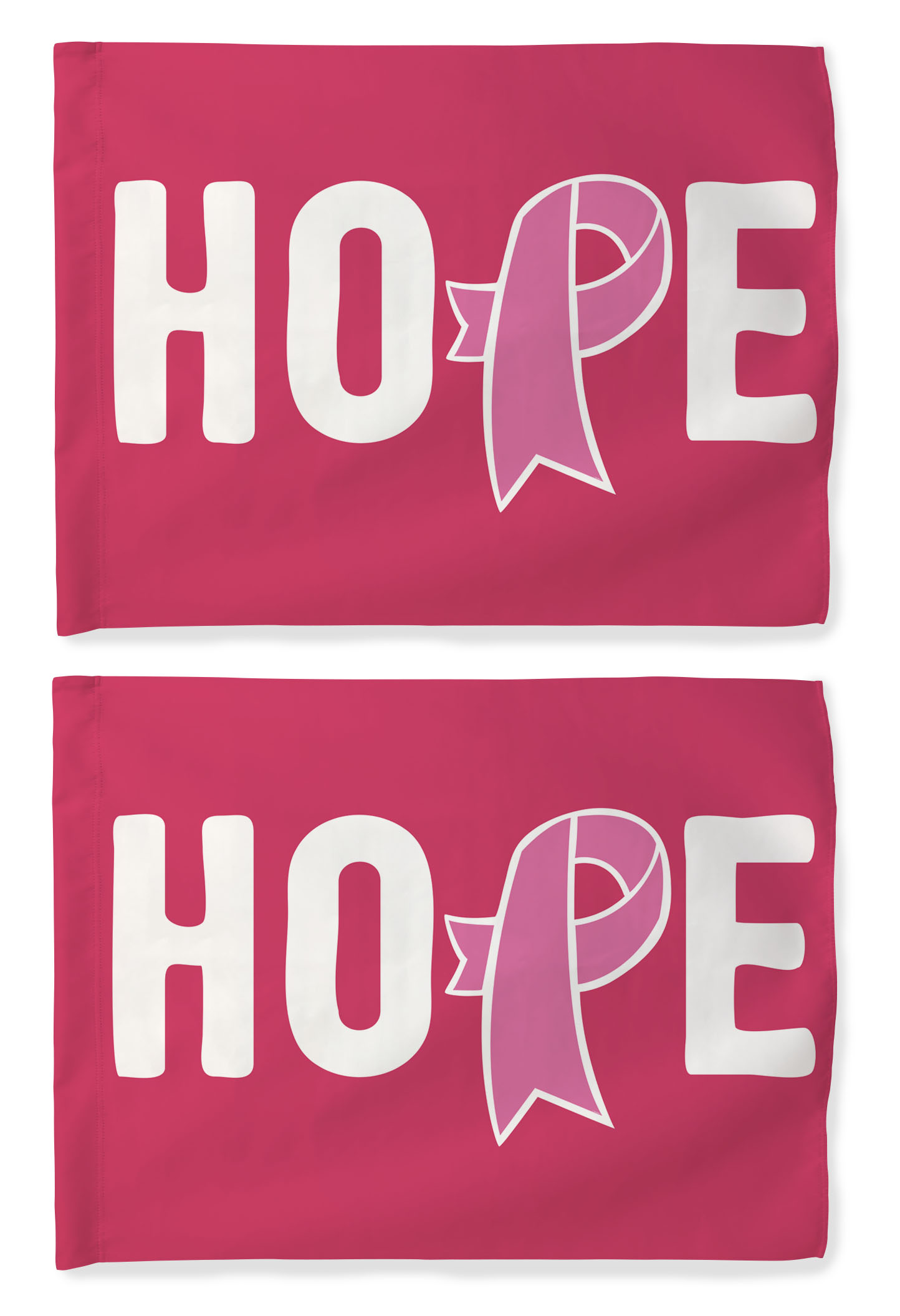 ThisWear Hope Decor Pink Breast Cancer Flag Hope Flag Set Pink Ribbon ...