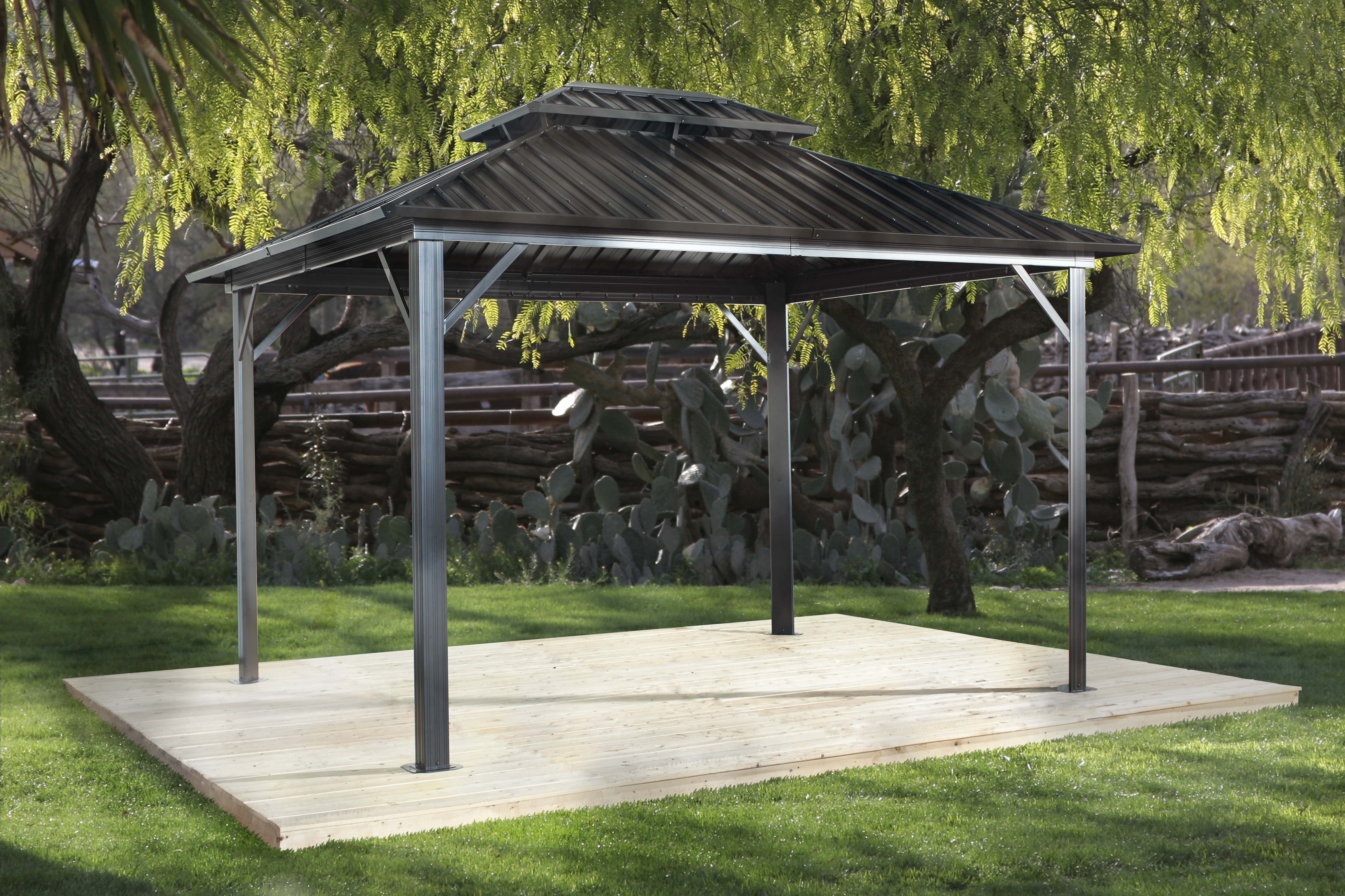 Sojag Genova II Double Roof Gazebo 12 X 16 Ft Gazebos For Patios And Sojag Genova II Double Roof Gazebo 12 X 16 Ft Gazebos For Patios And