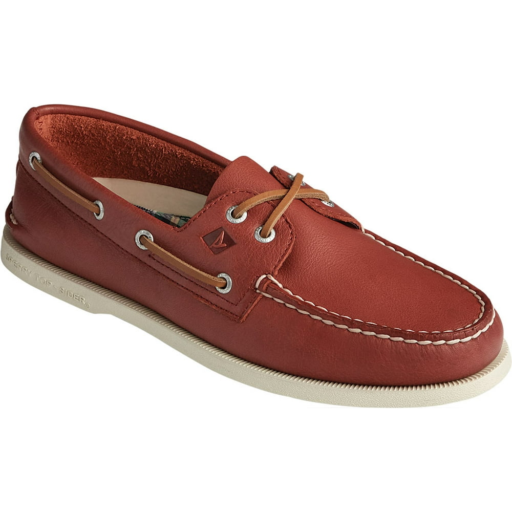 Men's Sperry Top-Sider Authentic Original 2-Eye Whisper Boat Shoe Red ...