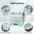 INTIGE 6 Tier Paper Organizer with 4 Pen Holders, Mesh Desk Organizer ...