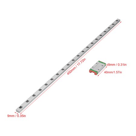 ANGGREK Linear Rail Carriage, Bearing Steel Linear Motion Rail, With ...