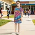 BZSMCE Short Sleeve dress Dress Casual Cotton Dresses-Sea ??turtle ...