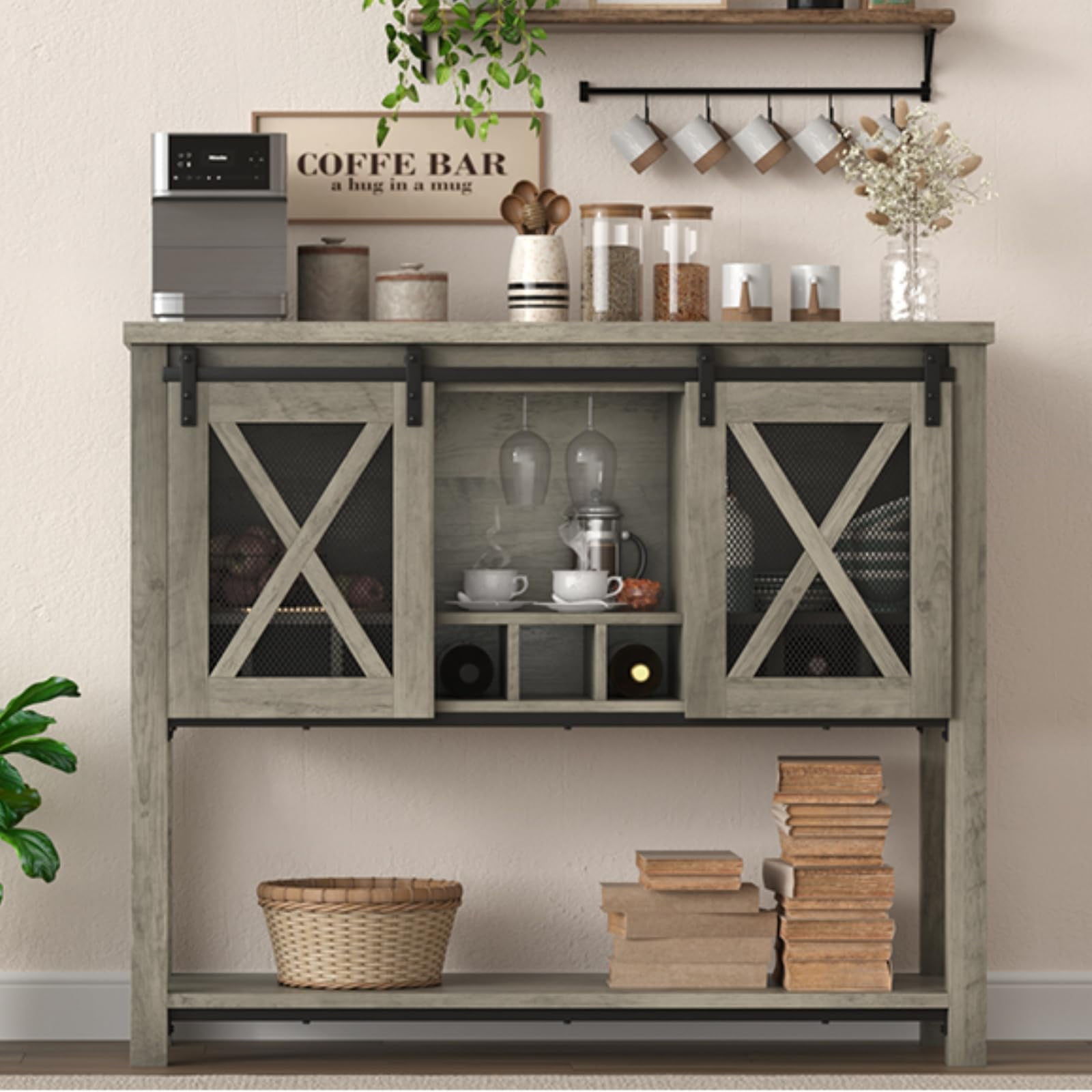 Click here for Dsstyles Coffee Bar Cabinet  Farmhouse Sideboard B... prices