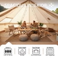 Bell Tent with Stove Jack, Spacious 9.8/13.1/16.4ft Family Glamping ...