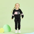 PatPat Toddler Girls Clothes 2 Piece Kids Back to School Splice Color ...