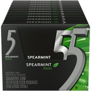 5 Gum Sugar-Free Peppermint Cobalt Chewing Gum, Bulk Box, 35 Sticks ...