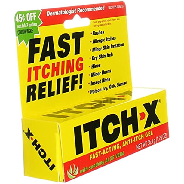 ITCH-X Anti-Itch Gel 1.25 oz (Pack of 2) - Walmart.com