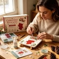 DIY Sea Glass Mosaic Art Kit, Christmas Sea Glass Art Kit with Colorful ...