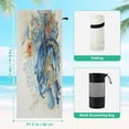 74.8*31.5in Magnetic Beach Towel Sand-Free & Quick Dry with Snap Loop ...
