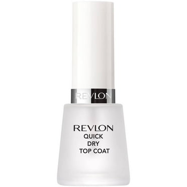 Revlon 2 in 1 Strengthening Polish & Top Coat, Glossy Shine Finish, 0.5 ...