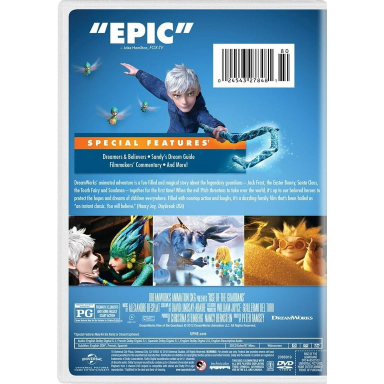 Rise Of The Guardians Dvd Menu