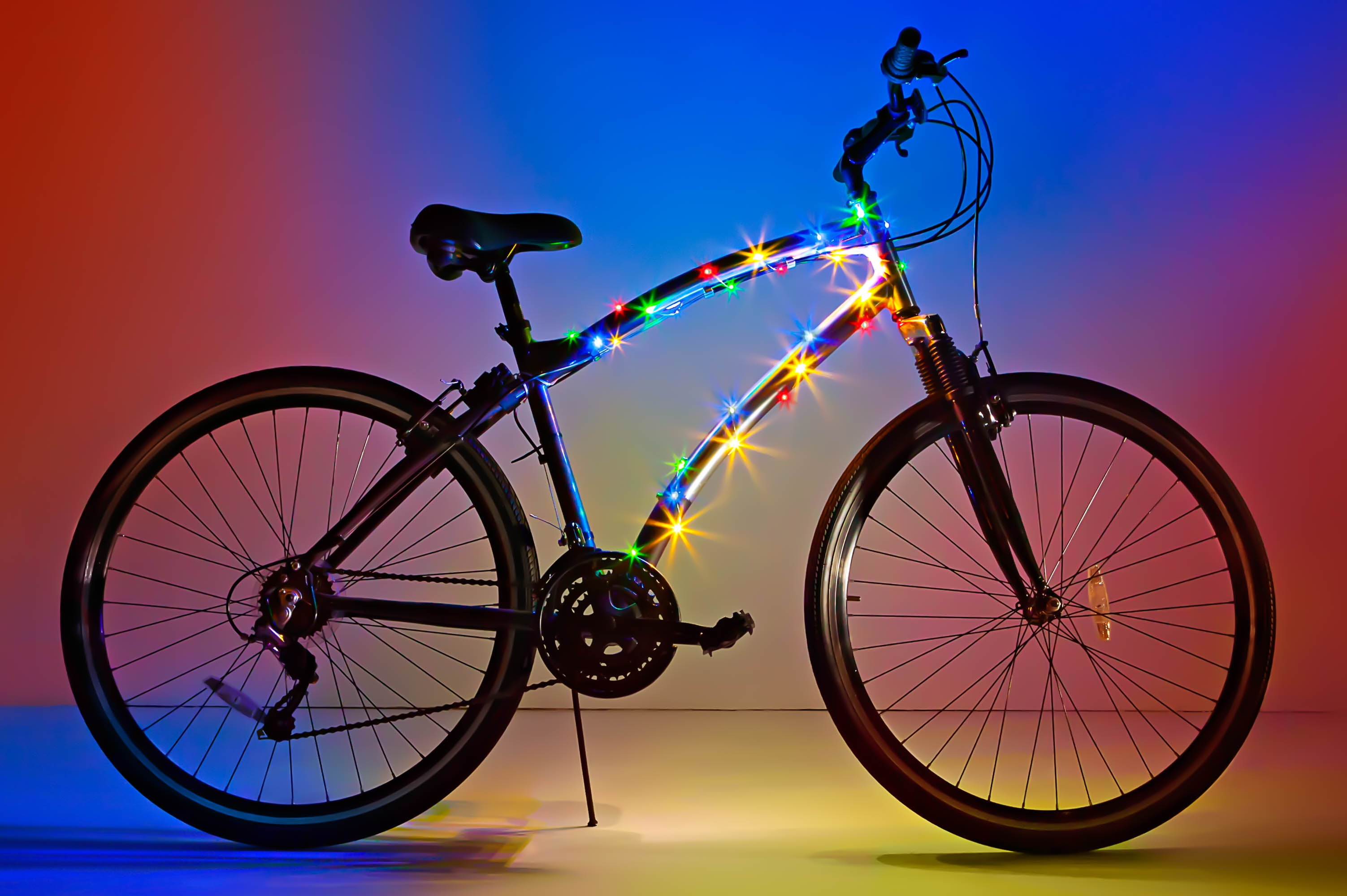 Brightz, Cosmic Brightz LED Bicycle Frame Light, Multicolor - Walmart.com
