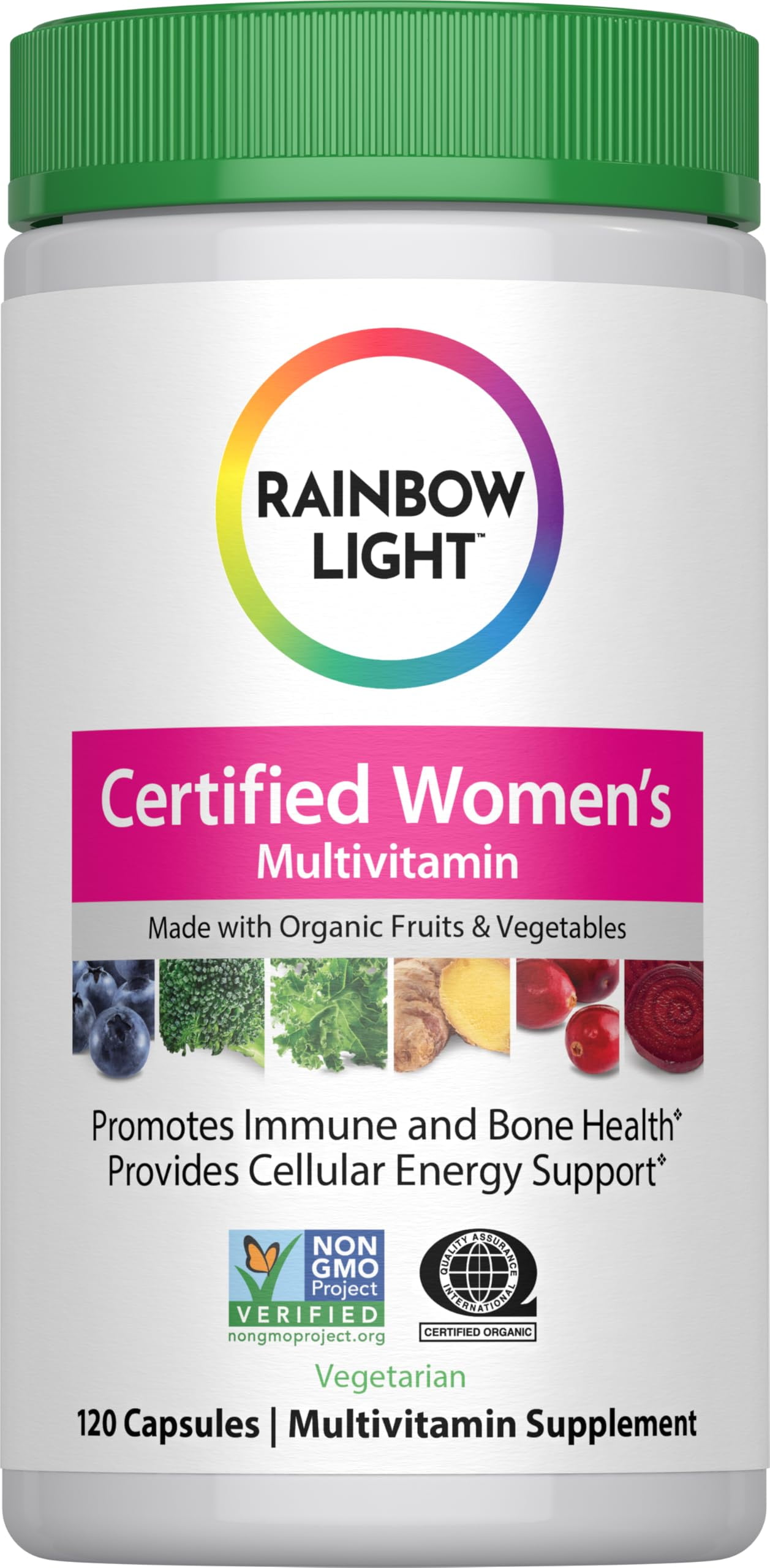 Suplemento multivitamínico Rainbow Light para mujeres 120 cápsulas ...