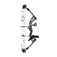 Right Hand Compound Bow Kit with 12 Arrows, 30-55lbs, Black - Ideal for ...
