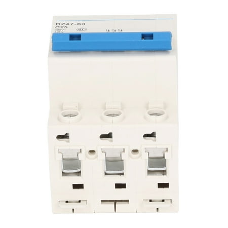 DIN Rail Mount Circuit Breaker, Pa66 Bistable Locking Clips Breaking Capacity 6000A 3P Miniature ...