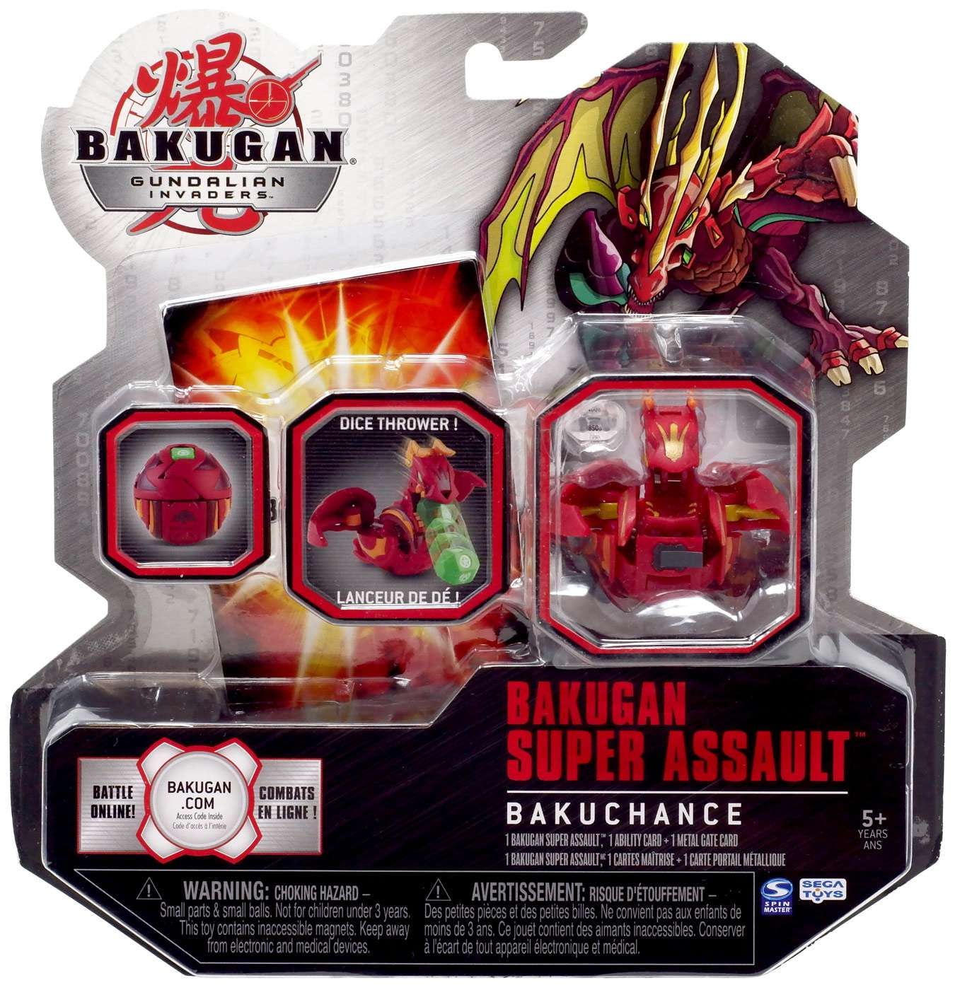 Bakugan Super Assault Bakuchance (Red) - Walmart.com