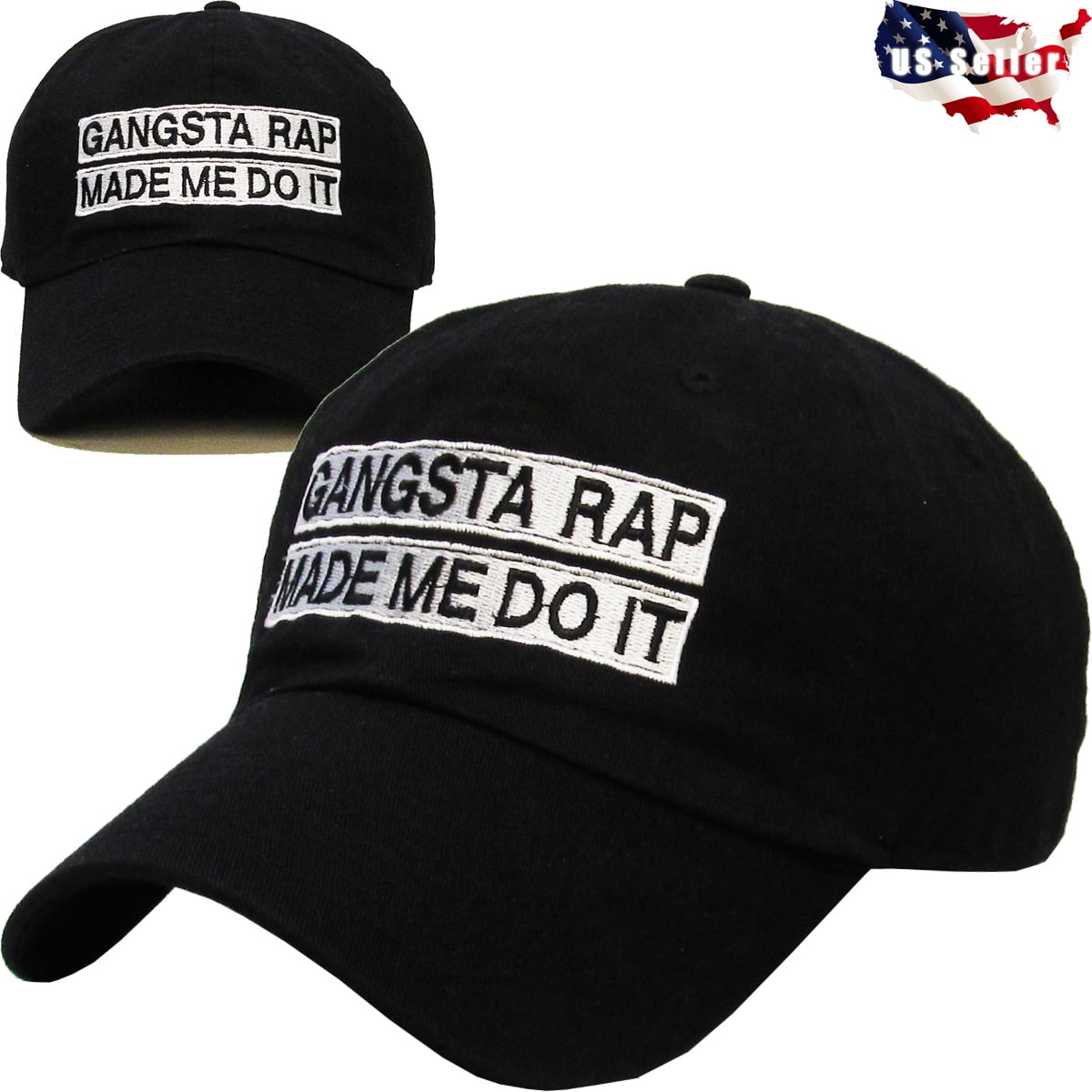 Gangsta Rap Made Me Do It Dad Hat Baseball Cap Polo Style Adjustable ...