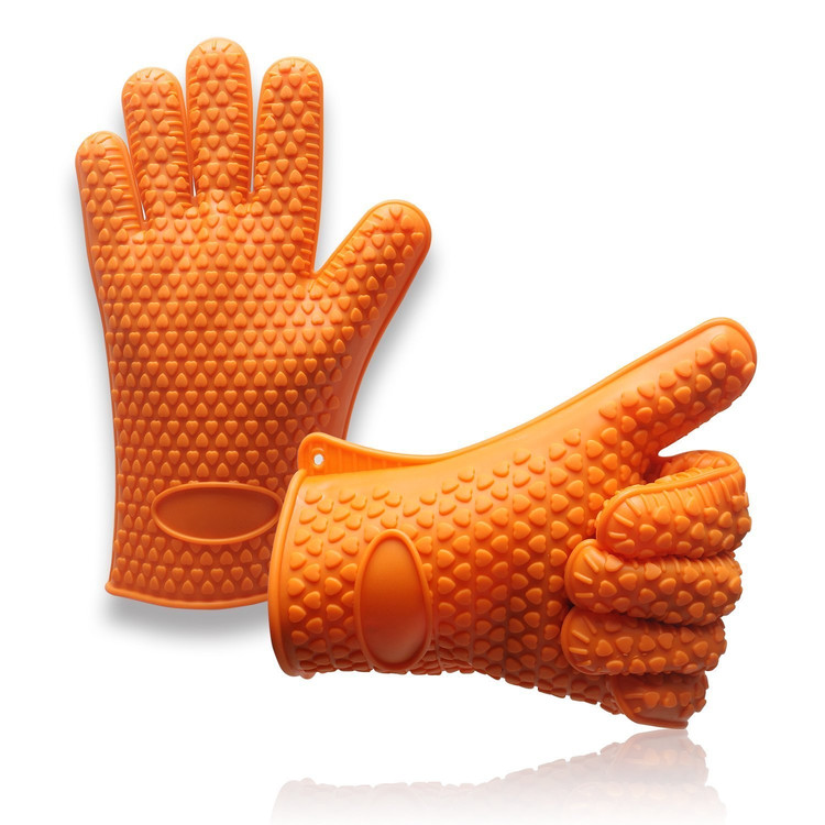 APPIE Heat Resistant Silicone BBQ Grill Oven Gloves and Barbecue Mitts ...