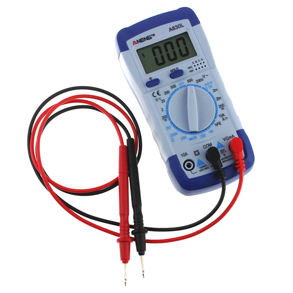 ímetro Digital Multímetro Amperímetro Ohmímetro de Corriente Continua ...