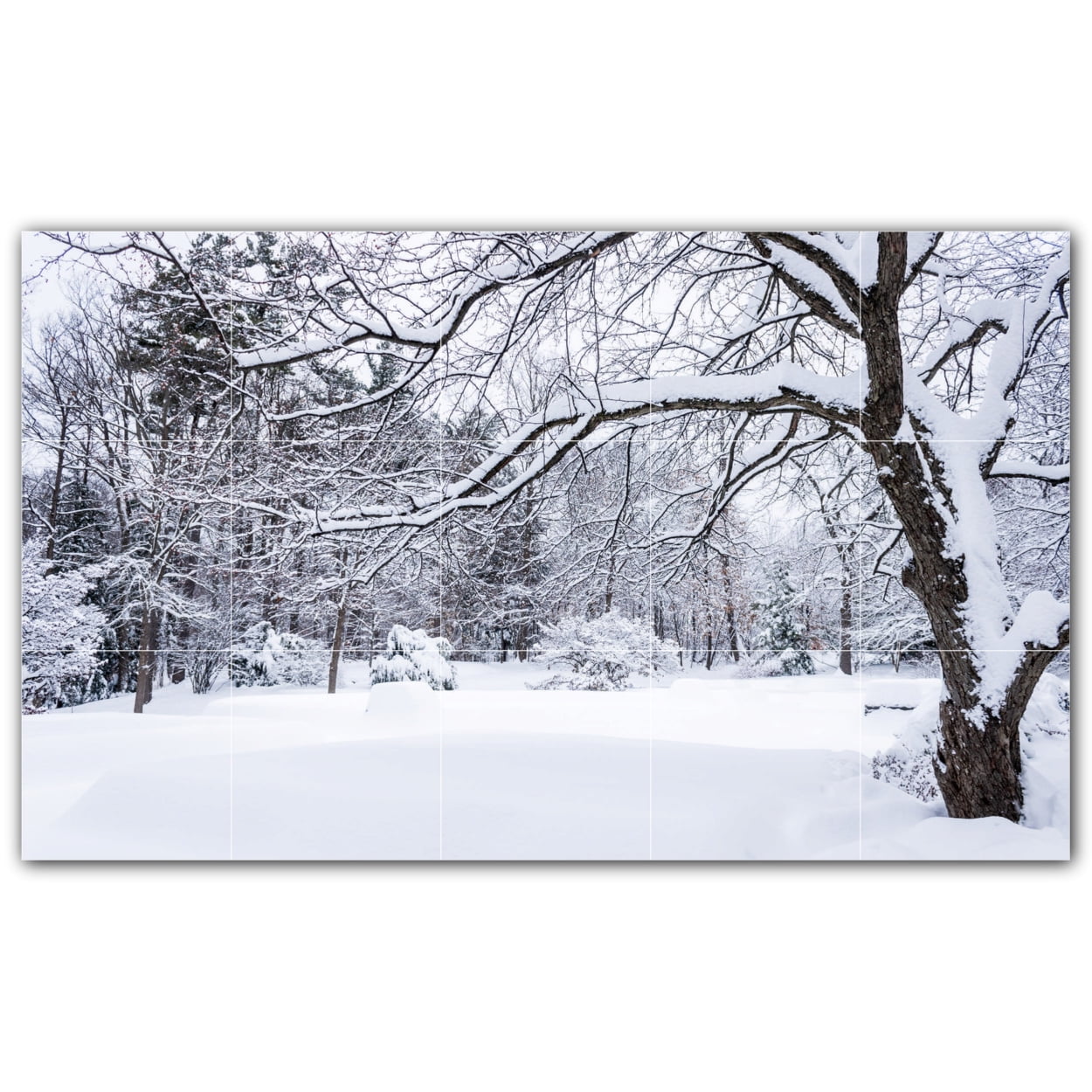 Picture-Tiles.com: Winter Ceramic Tile Wall Mural WAL501222-53XL. 60"W ...