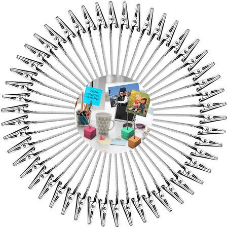 50 Pcs Alligator Clips Photo Holders, Metal Photo Clips, DIY Memo Clip ...