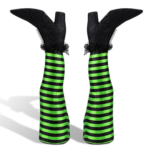 2 Pieces Witch Fake Legs Realistic Scary Foam Artificial Witch Leg ...