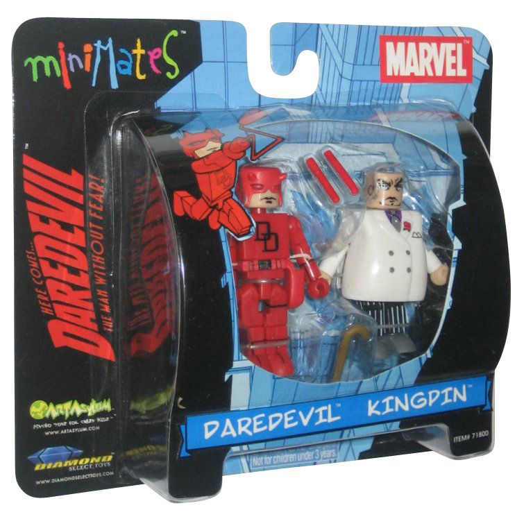 Marvel MiniMates Daredevil and Kingpin Series 1 Diamond Select Mini ...