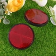 2 Pcs Plastic Round Reflective Warning Reflector Fits for Car ...