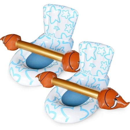 Inflatable Battle Rafts for Swimming Pools, 4 Pieces Pool Floats Toys ...