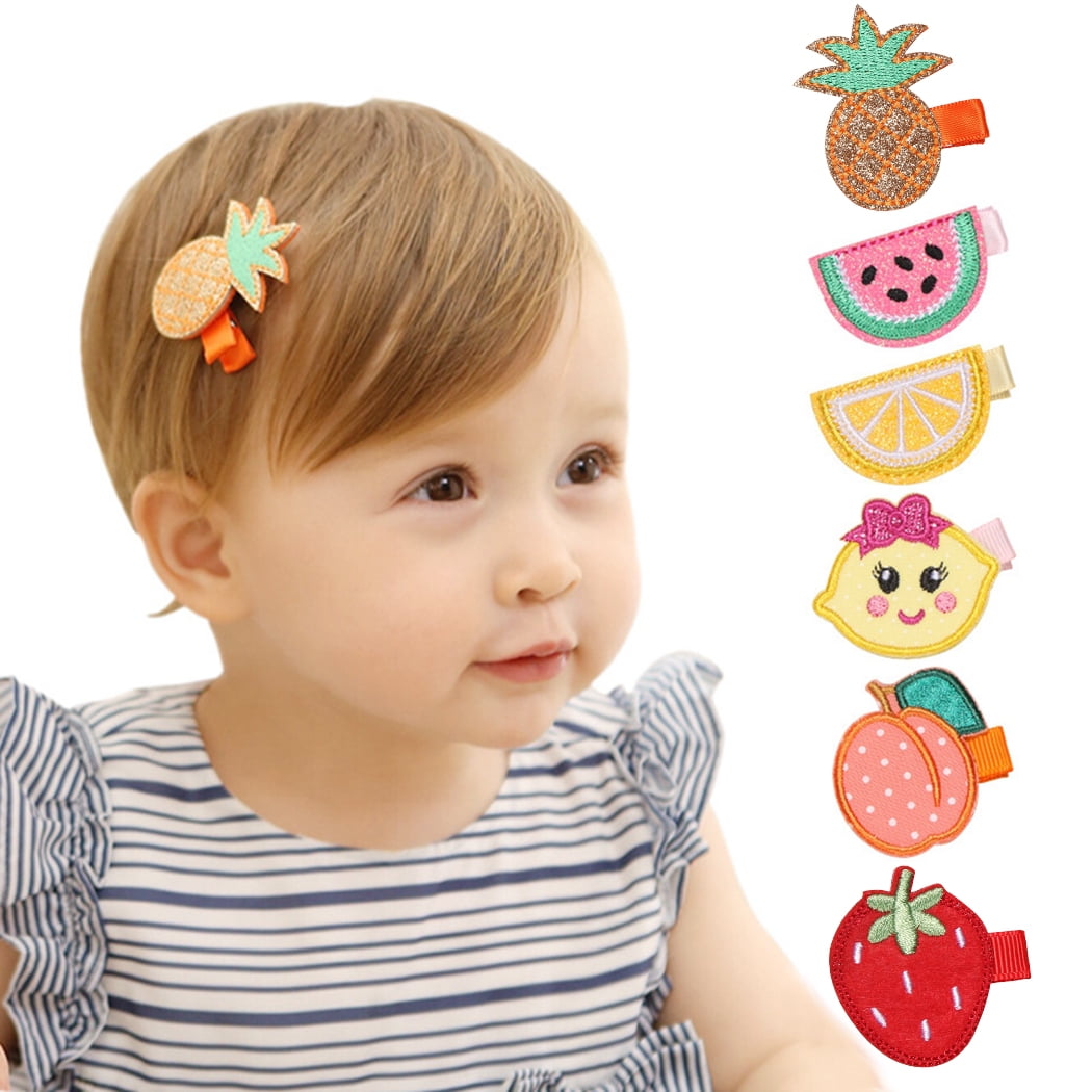 Click here for Nobrand Baby Hair Clips Cute 6pcs Fruits Hair Alli... prices