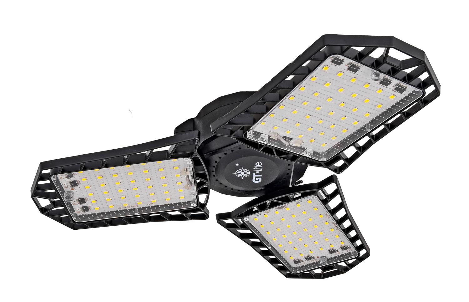 JEGS 11426 3-Panel Daylight LED Garage Light Bulb 80W LED 500W ...