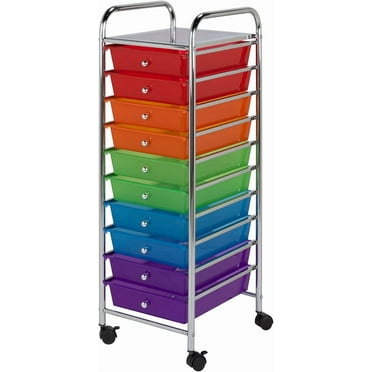 Simply Tidy 34" White Modular Mobile Panel Tower with Wheels for Small ...